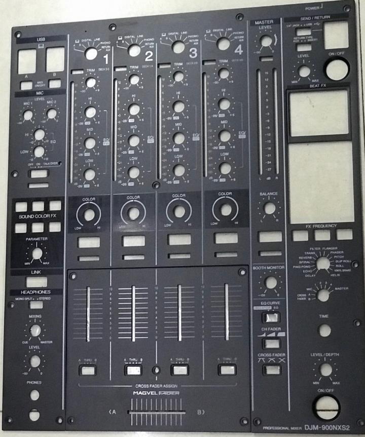 For Pioneer DJ DJM-900NXS2 Mixing Desk Panel Fader Panel Iron Plate ...