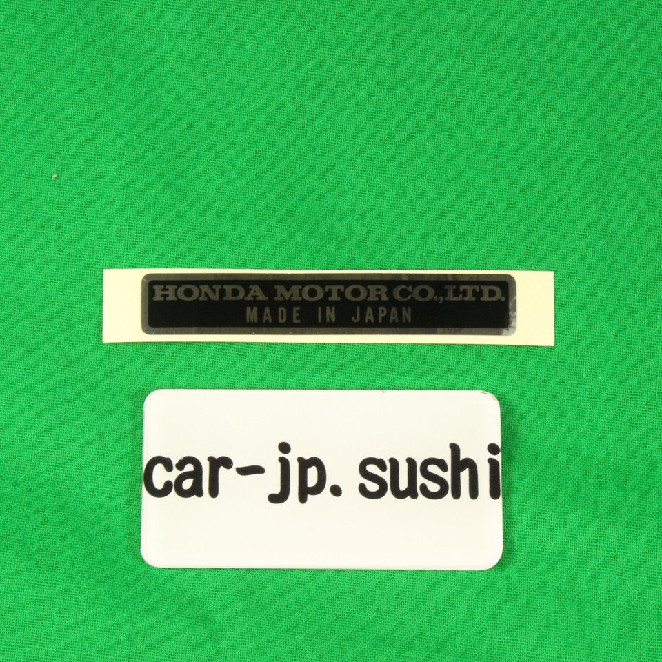 Honda Genuine Motor Co LTD Decal Name LOGO Plate Sticker 87125-041-680 ...
