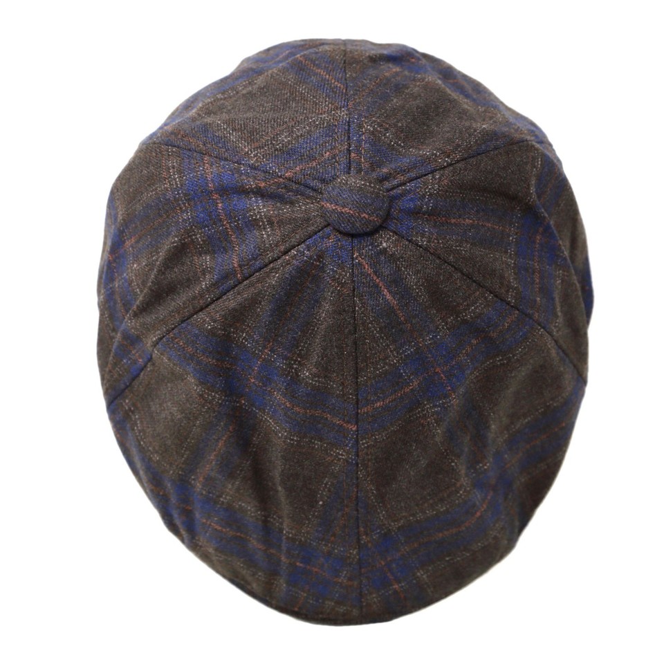 Men's Classic Cotton Blend Plaid Newsboy Applejack Cap Style, Quality ...