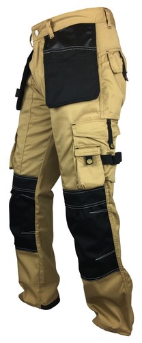 Men's Heavy Duty Workwear Pants Cordura Reinforcement Warehouse Safety ...