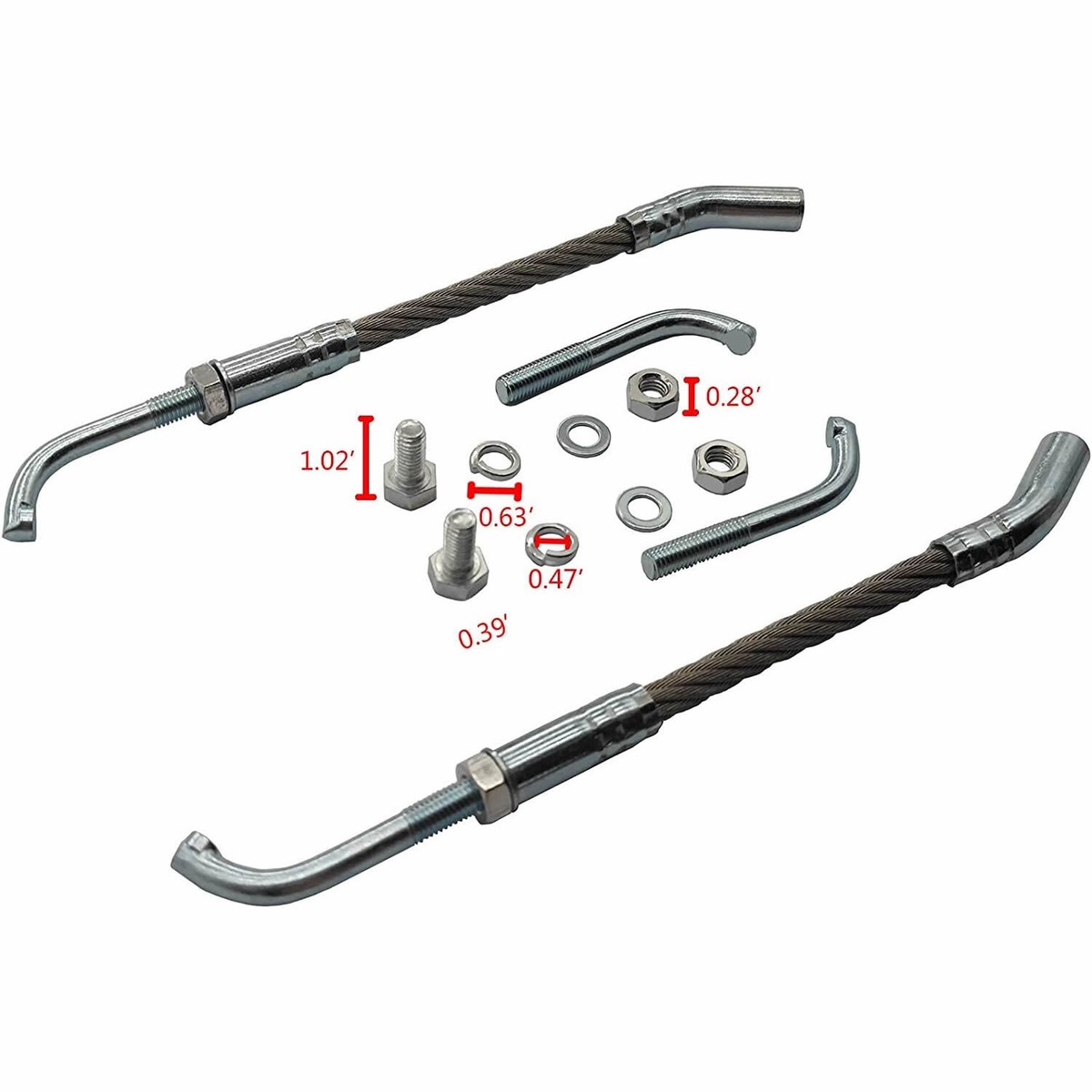 Snowmobile Ice Scratchers 2-Pack With Carbide Tips - Reverse Compatible ...