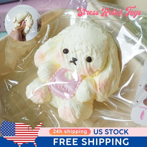 Soft And Squeezable Light Brown Lop Rabbit Taba Squishy Toy For Stress Relief | eBay