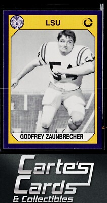 Godfrey Zaunbrecher 1990 Collegiate Collection LSU Tigers #148 LSU ...