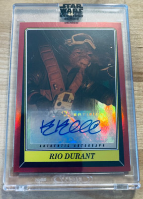 2023 Star Wars Signature Series Auto Rio Durant Katy Kartwheel Design ...