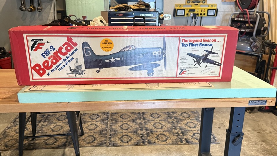 Topflite F8F-2 Bearcat Radio Control (RC) Model Airplane Kit (NOS) (Red ...