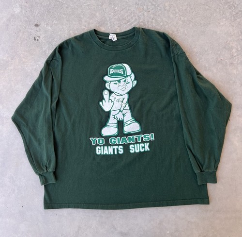 Vintage Philadelphia Eagles Shirt 2XL Long Sleeve Middle Finger Vick ...