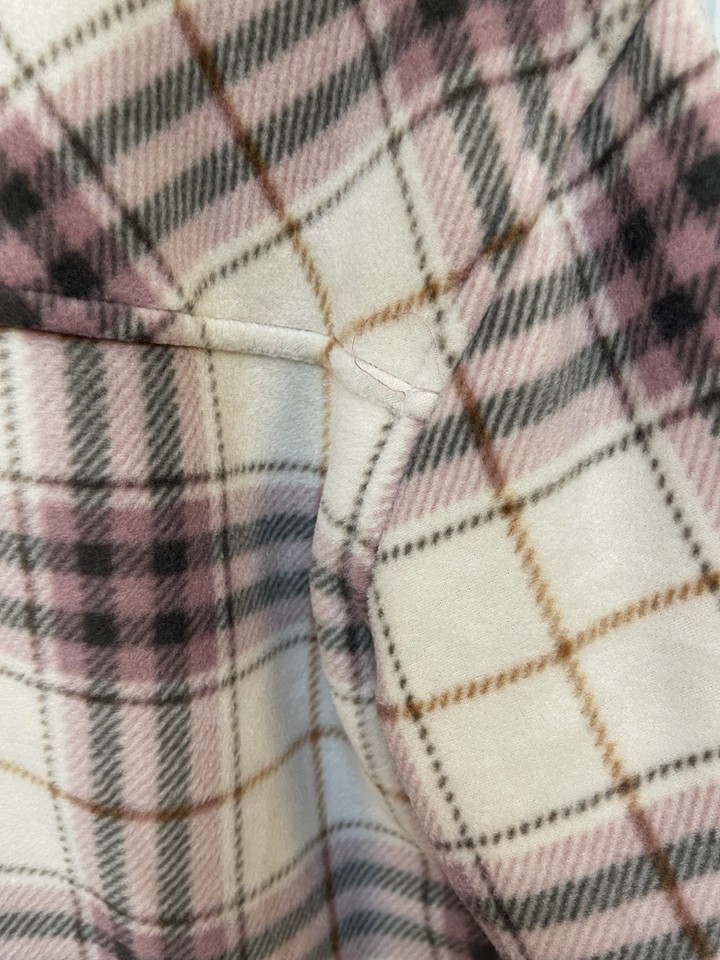 Sage Collective Cream, Pink Plaid Sherpa Lined Shacket, Cozy Button ...