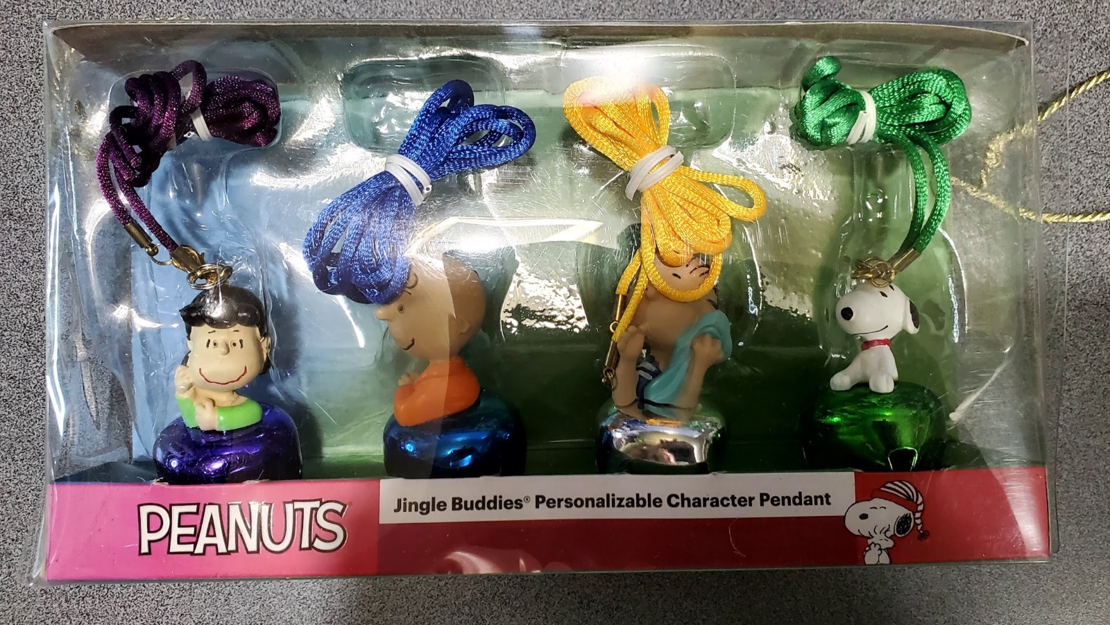 SET 4 Vtg. PEANUTS JINGLE BUDDIES ORNAMENT BELLS Snoopy Lucy Charlie ...