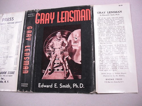 ORIGINAL 1961 GNOME PRESS DUST JACKET FOR E.E.`DOC` SMITH`S "GRAY ...