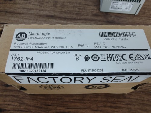 Factory Sealed Allen Bradley 1762-IF4 MicroLogix Analog Input Module AB ...