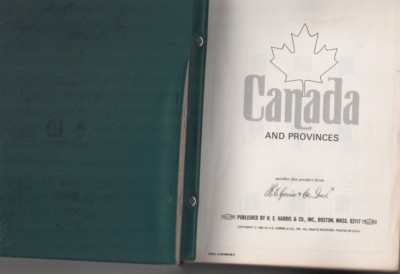 Canada stamp Album Harris 1859-1986 1400 stamps mh used cv 2430 (mb30 ...