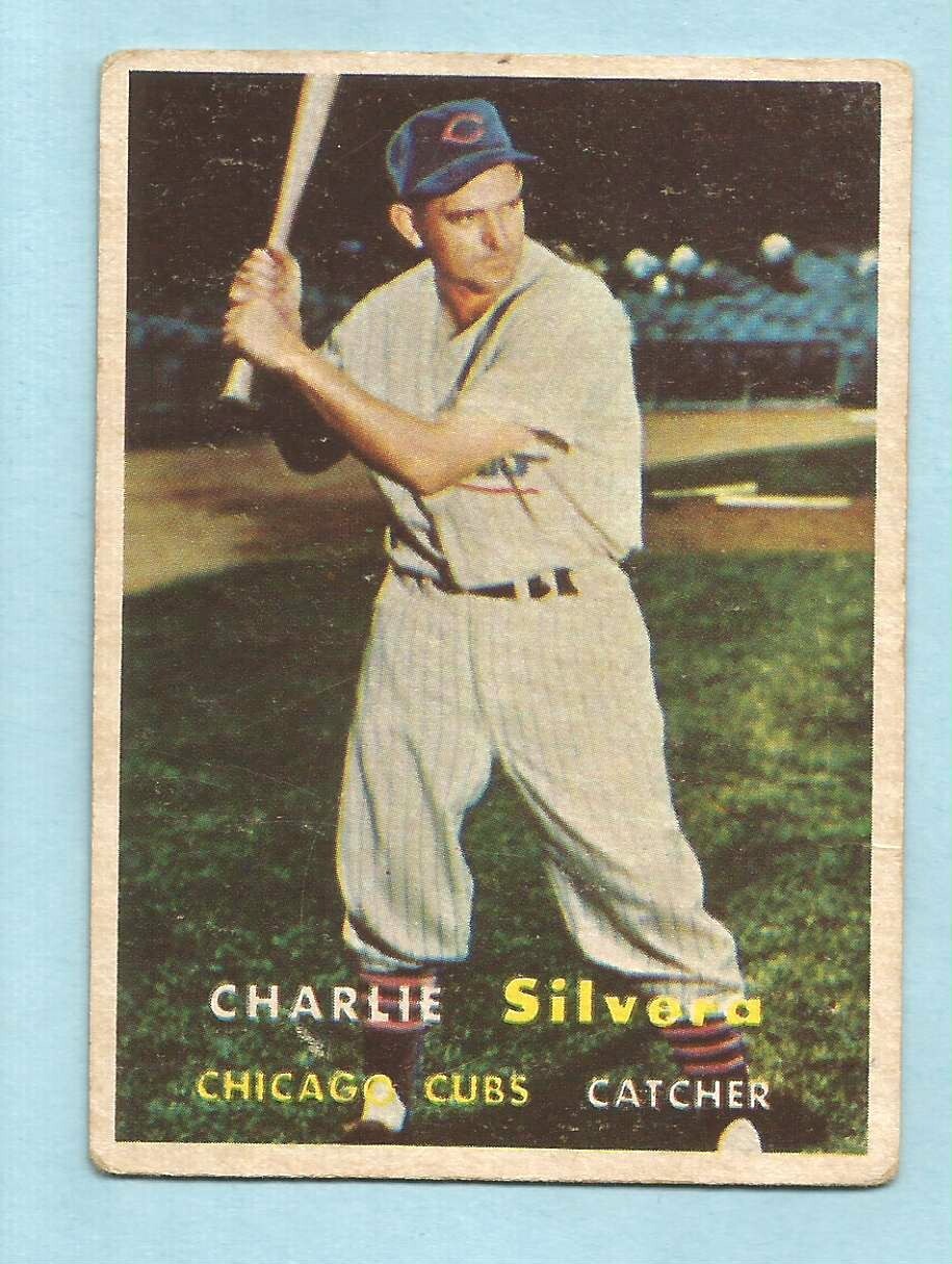 1957 Topps Baseball Charlie Silvera Chicago Cubs VG | eBay
