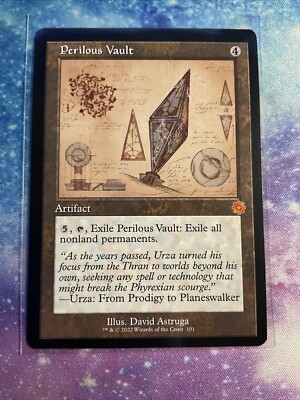 Mtg. Perilous Vault. Retro Schematic. The Brothers' War. Pack Fresh | eBay