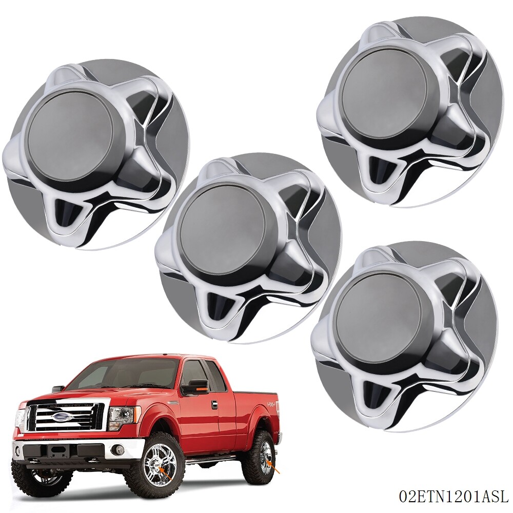 Aluminum Wheel Cover Caps Set Of 4 4-Piece Chrome Wheel Hub Center Caps ...