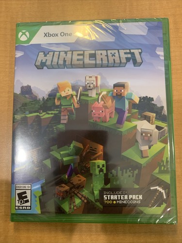 MINECRAFT STARTER PACK XBOX ONE 700 MINECOINS NEW FACTORY SEALED US ...