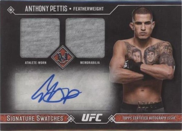 2017 Topps UFC Museum Collection - Signature Swatches Dual #SSADR-AP ...