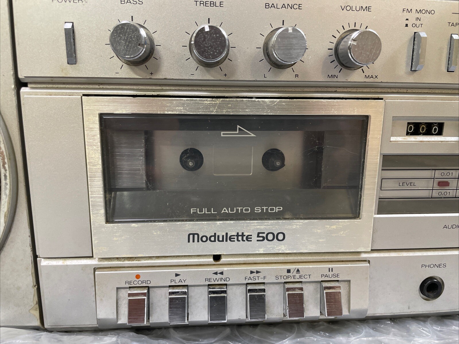 Realistic Boombox Modulette 500 Model 14-782 Vintage Am FM Cassette for ...