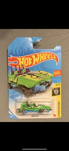 2021 Hot Wheels Loopster 53/250 Green & Blue EXPERIMOTORS 6/10 Diecast ...