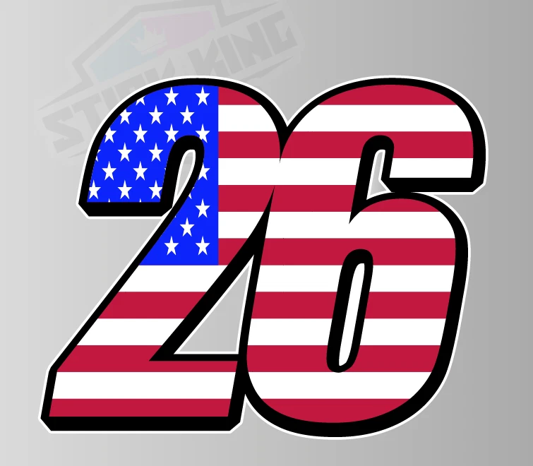 Nascar Number Decals