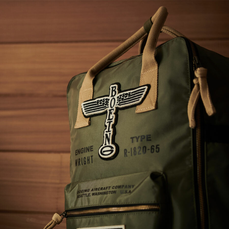 Boeing Vintage Logo Backpack, B-17 Flying Fortress, WWII Aviation ACC ...