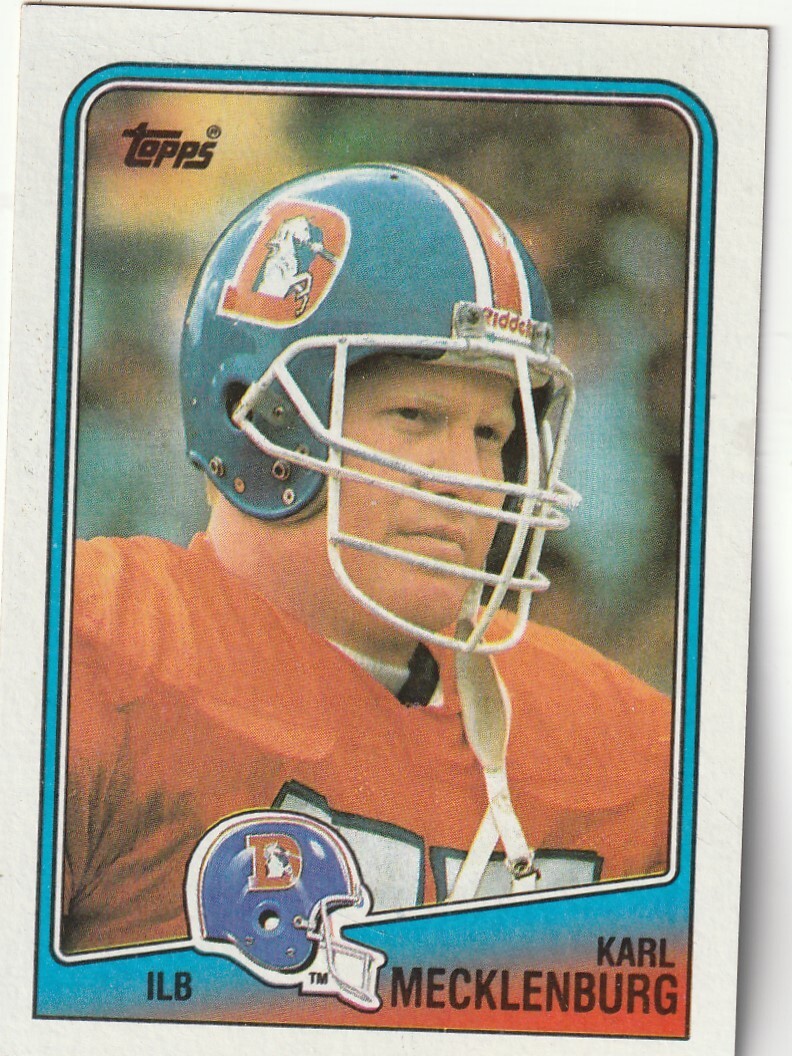 FREE SHIPPING-MINT-1988 Topps Karl Mecklenburg #33 BRONCOS | eBay
