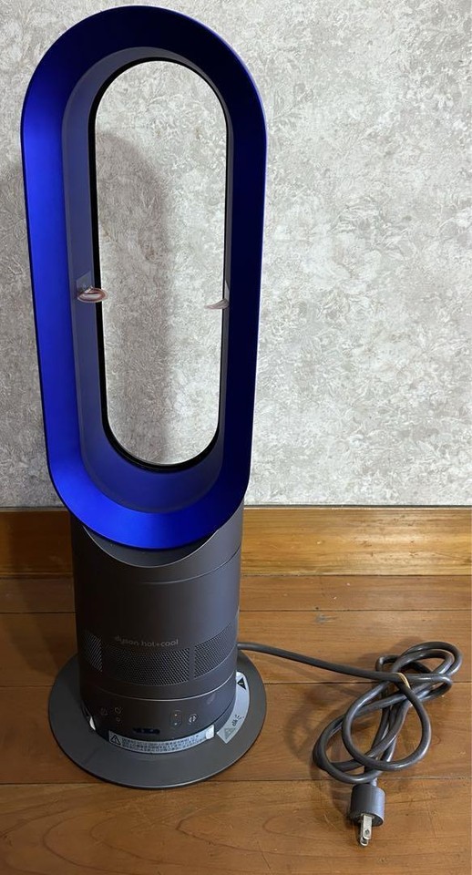 Dyson Hot & Cool AM04 Heater Table Fan Blue w/Remote Control 110V 1500w ...