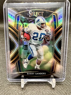 2020 Panini Select BARRY SANDERS Silver Club Level Prizm - DETROIT ...