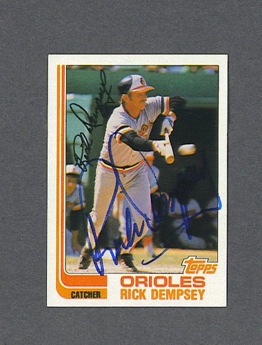 Rick Dempsey signed Baltimore Orioles 1982 Topps baseball card | eBay