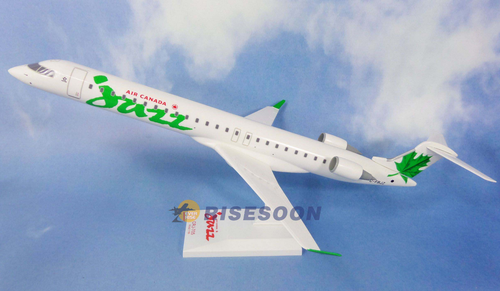 1:100 33CM RISESOON Jazz Air CRJ-700 Plane Aircraft ABS Plastic ...
