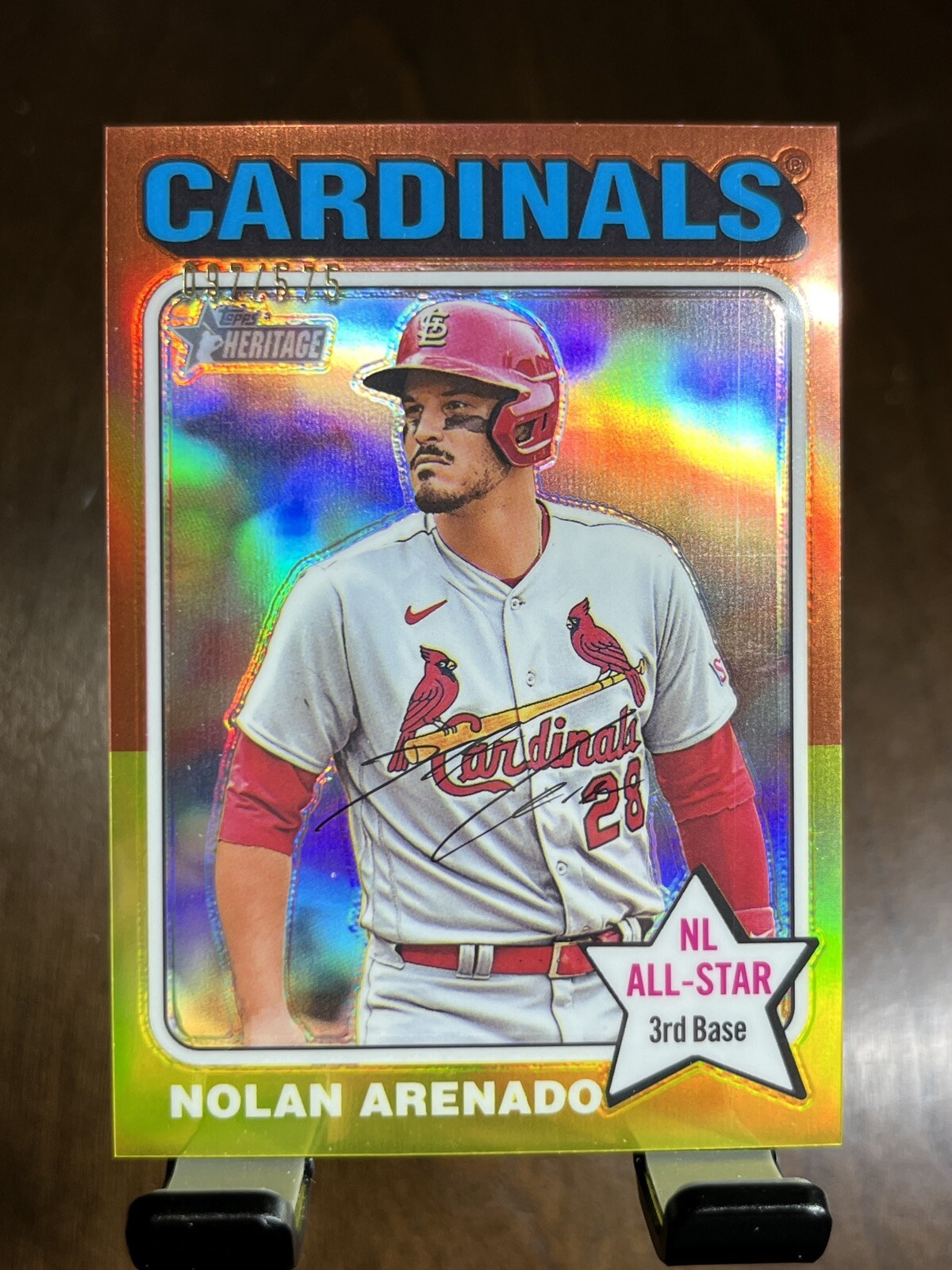2024 Topps Heritage Nolan Arenado Chrome Refractor /575 St Louis ...