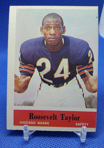 1964 PHILADELPHIA GUM FOOTBALL ROOSEVELT TAYLOR #25 CHICAGO BEARS ...