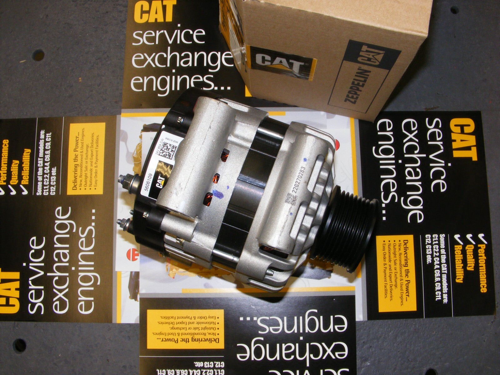CAT 24v 85A alternator 560-6109 593-5777 Genuine Caterpillar Only £580 ...