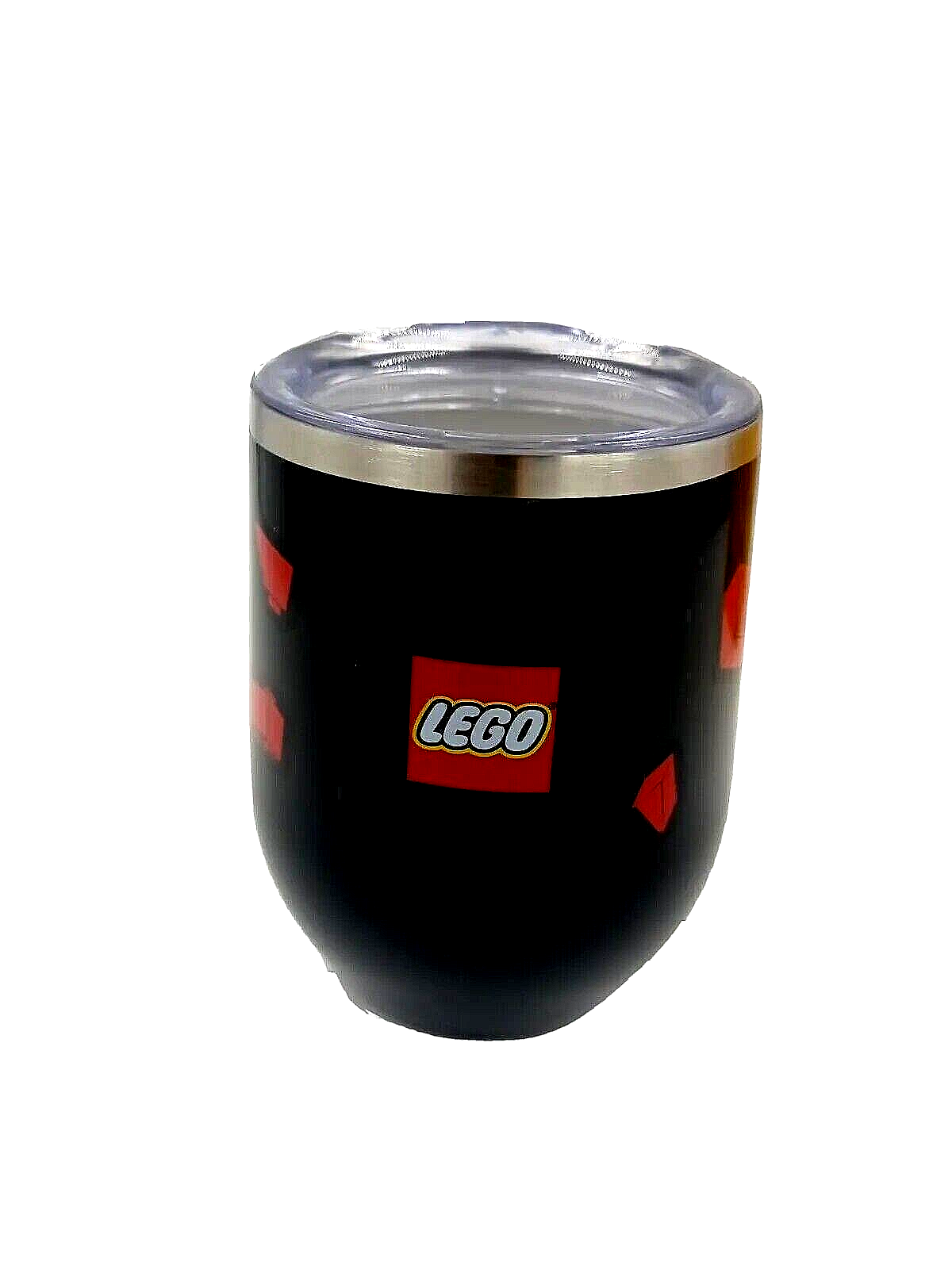 LEGO Reisetasse Kaffeetasse aus Metall mit transparentem Trinkdeckel ...