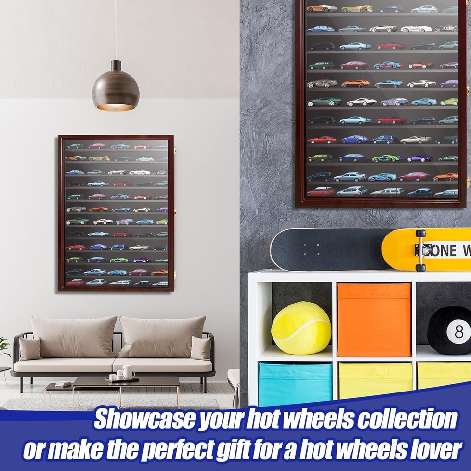 Model Car Display Case 1: 64 Scale Toy Cars Box Storage Cabinet Acrylic ...