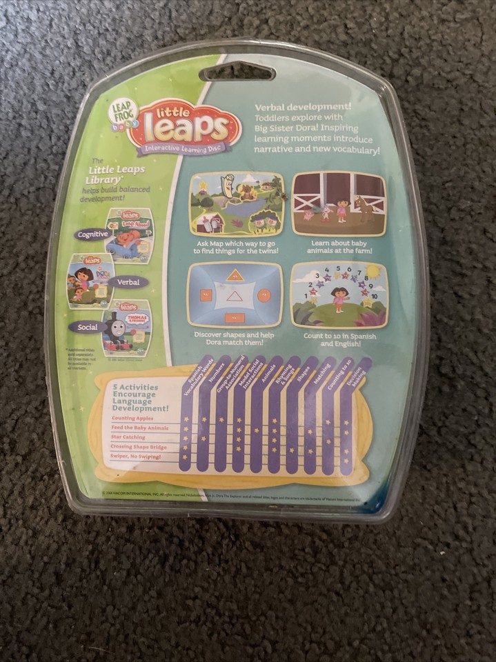New Leap Frog Baby Little Leaps Nick Jr. Dora the Explorer Discovering ...