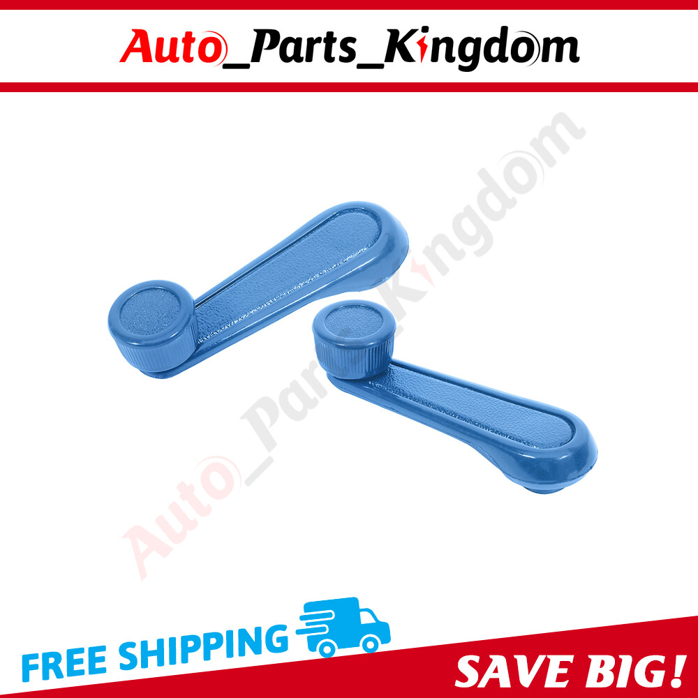2x Blue Left+Right Window Crank Handle Lever For 1977-2004 Toyota ...