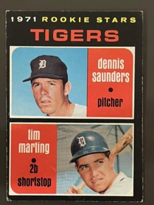 1971 rookie stars Dennis Saunders Tim Marting Topps #423 | eBay
