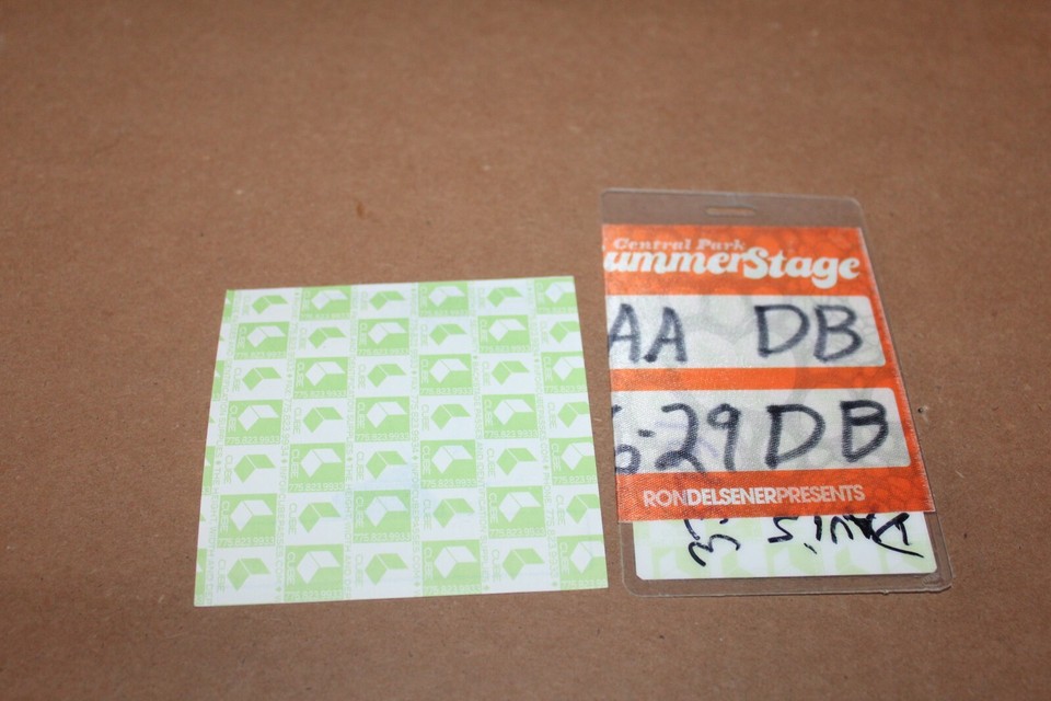 David Byrne - 2 x Backstage Pass lot # 1 - FREE POSTAGE - Talking Heads ...