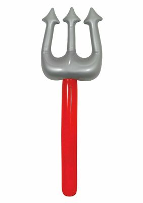 INFLATABLE DEVIL REUSABLE TRIDENT Halloween BlowUp Satan FancyDress ...
