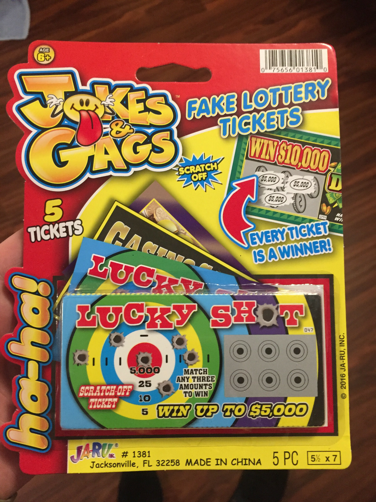 jokes and gags fake lottery tickets 5 pcs play jokes on friends and ...
