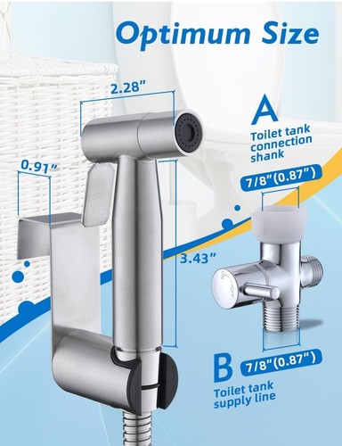 Jet Handheld Bidet Toilet Spray Muslim Hygienic Shattaf Douche Shower ...