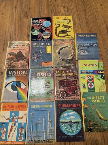 14 ~ Golden Library of Knowledge Hardcover Books 1960’s | eBay