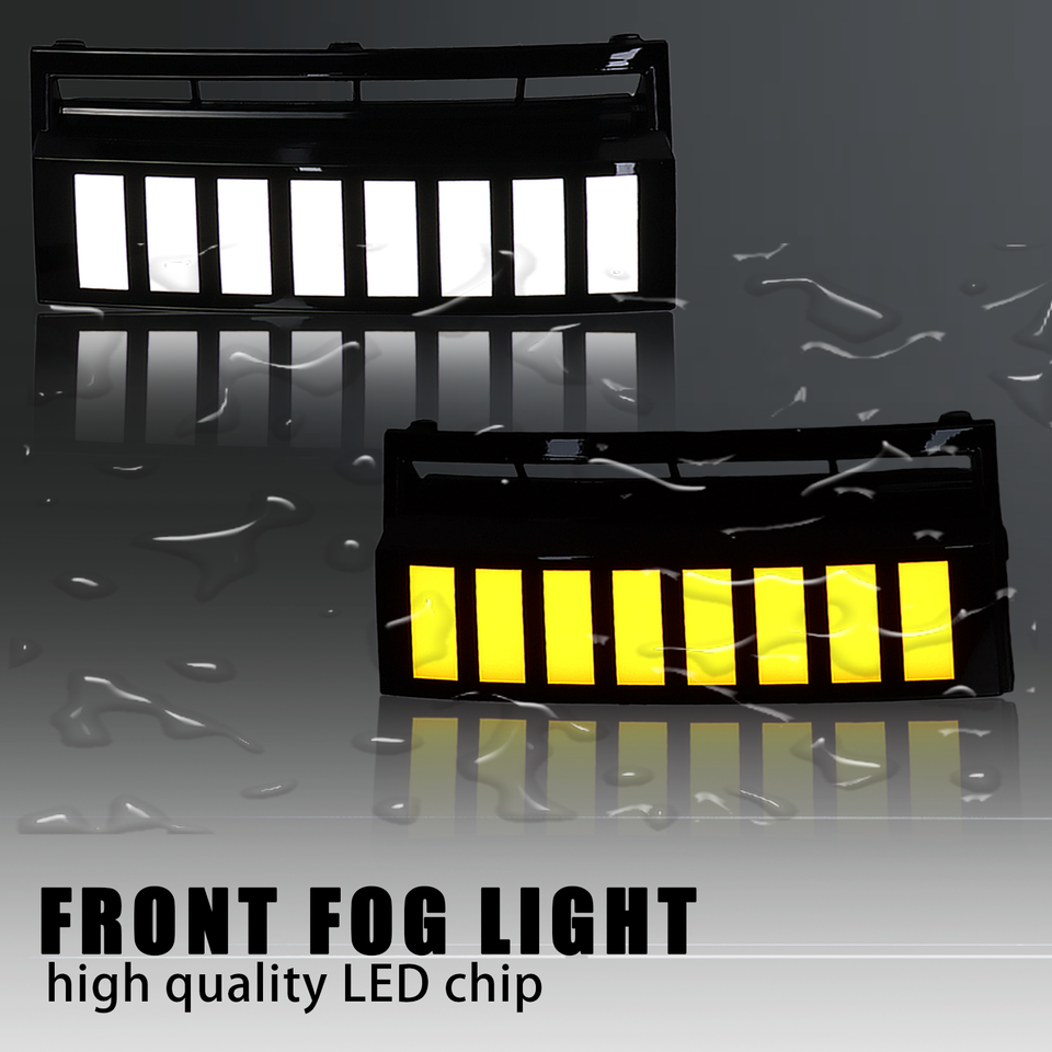 LED Front Daytime Running Light Turn Signal Fog For Hyundai Santa FE ...