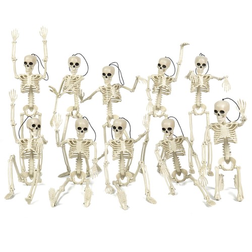 10PK Halloween Skeleton Oversized Poseable Human Full Life Size Party ...
