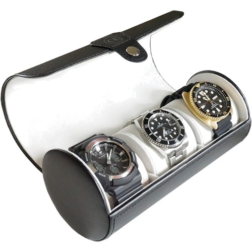 Modern Black Watch Storage Case – Organized Travel Solution for Watch ...