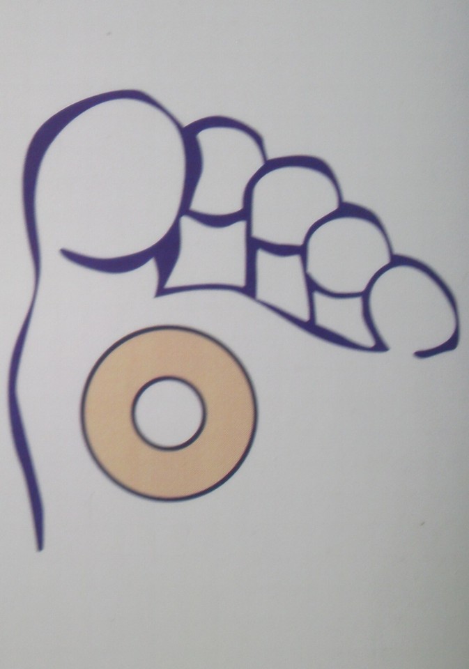 24 pk Round Corn Pads Foam Cushion Adhesive Protective Ring Plasters ...