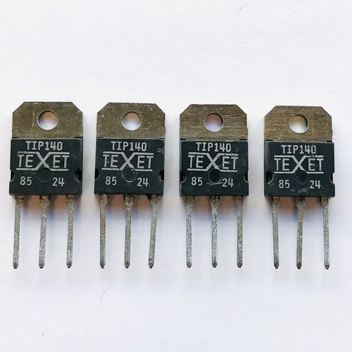(PKG of 4) TIP140 NPN Darlington Transistor, 10A, 60V, TEXET, TO-218 | eBay