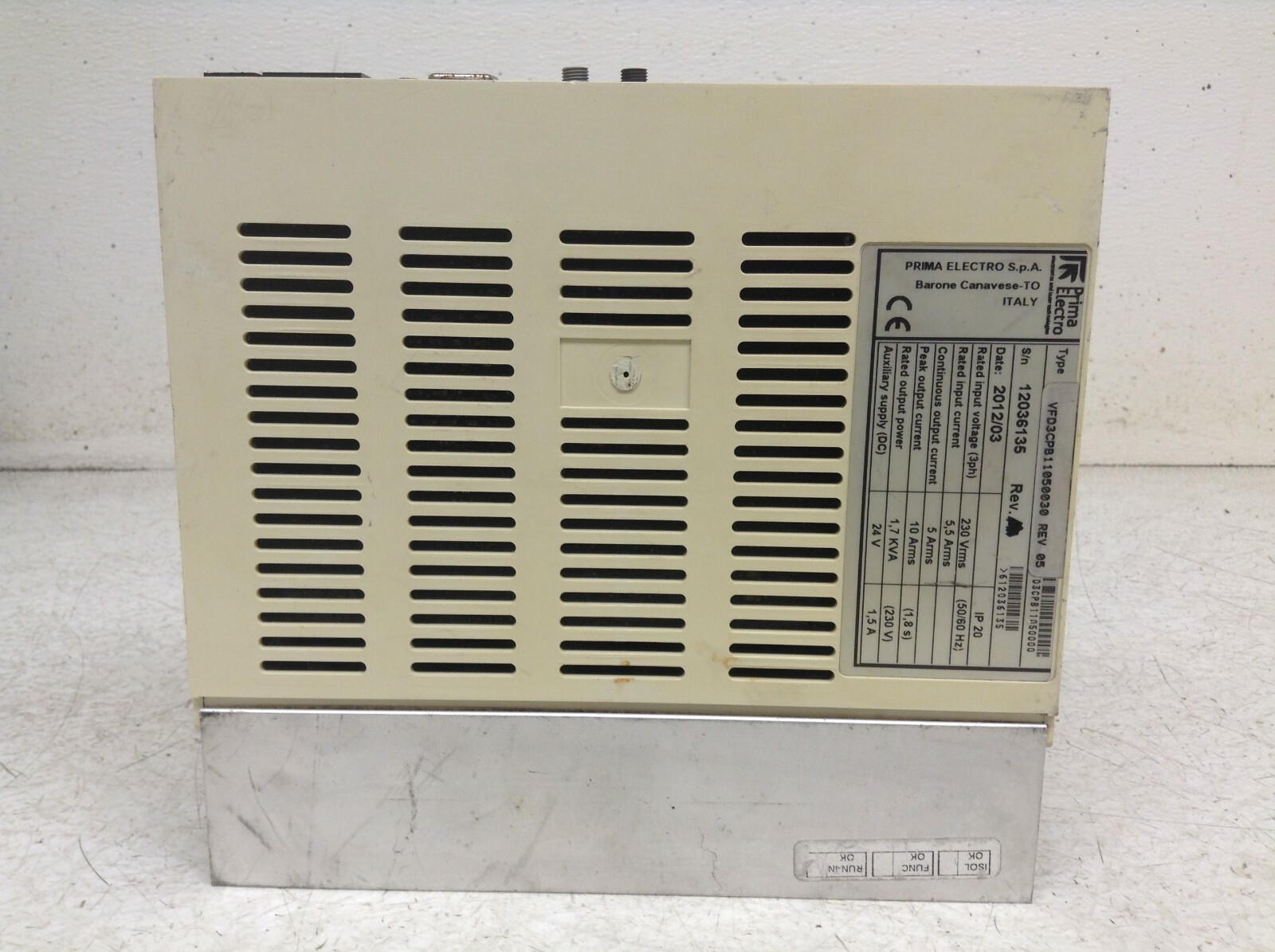 Prima Electro VFD3CPB11050030 VFD Motor Controller Rev 05 VFD 400 (TSC ...