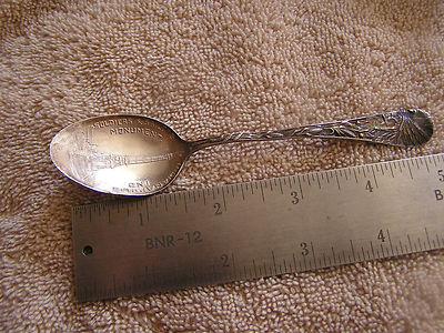 Sterling Silver Souvenir Spoon Soldiers Sailors Monument Indianapolis ...