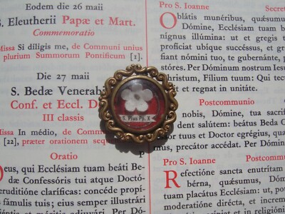 Christian reliquary 1900s 1st class relic St. Pope Pius X | eBay